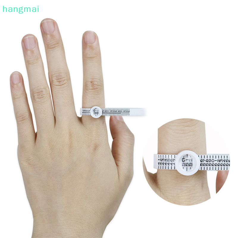 {hangmai} Ring Ruler Measurer Finger Coil Ring Sizing Tool UK Size US ...