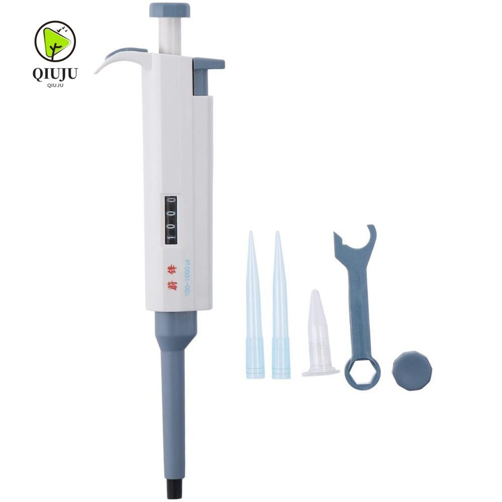 QIUJUU Variable Volume Pipettes, 100-1000ul Single-Channel Pipettor ...