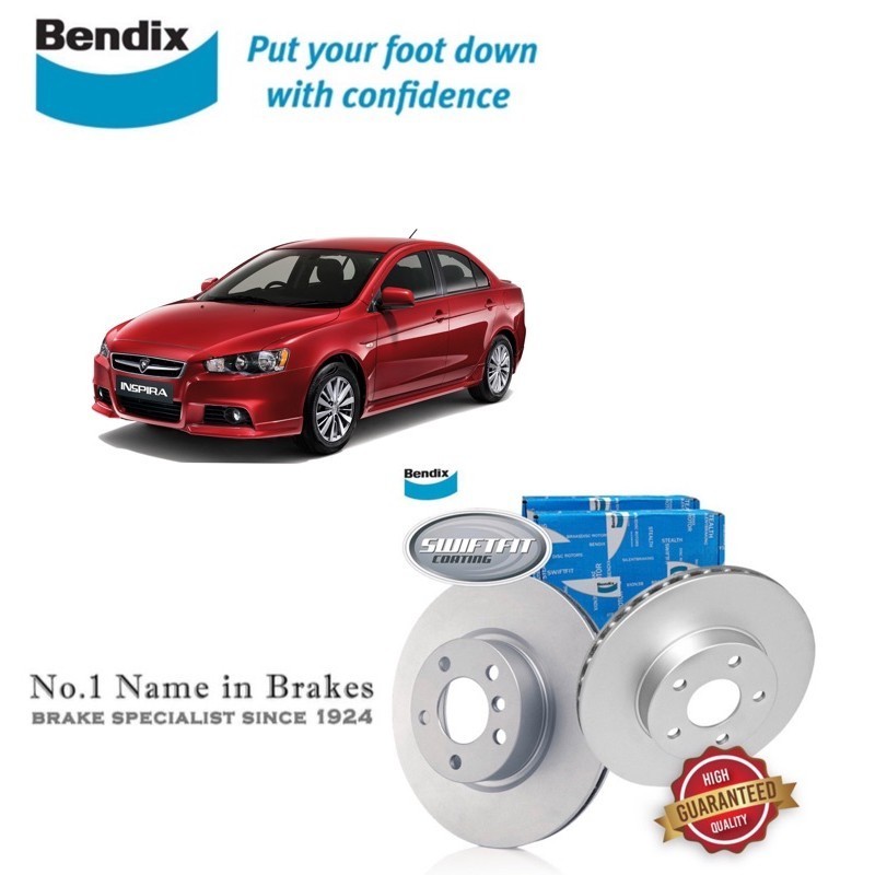 Original Bendix Swiftfit BR2201 Front Disc Rotor - Proton Inspira (PC) | Shopee Malaysia