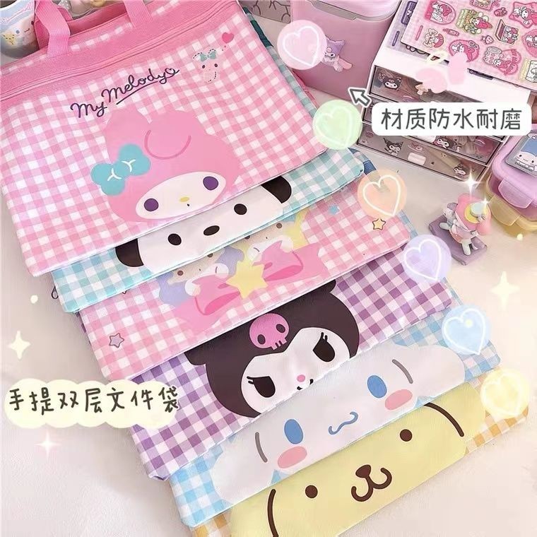 [Ready Straw] Japanese Lattice Style Portable PU Leather A4 Large Size ...