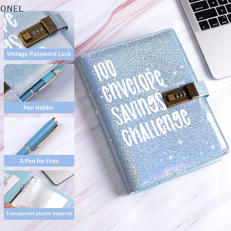 on 100 Envelopes To Saving Money Challenging, Leather Folder With ...