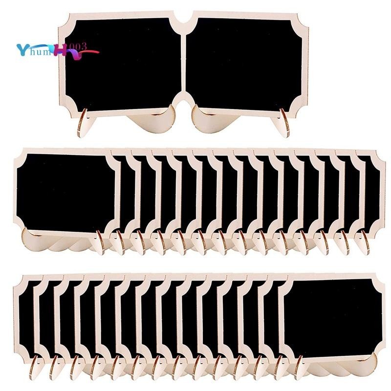30Pcs Mini Chalkboard Sign Food Labels for Party Buffet, Wooden Small ...