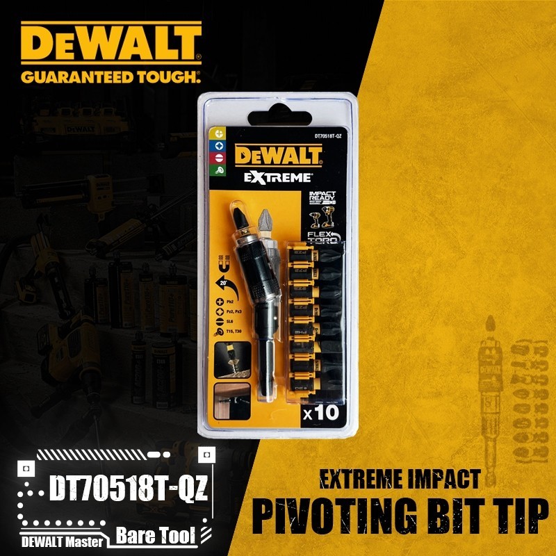 DEWALT DT7505-QZ DT70518T-QZ Extreme Impact Pivoting Bit Tip Power Tool ...
