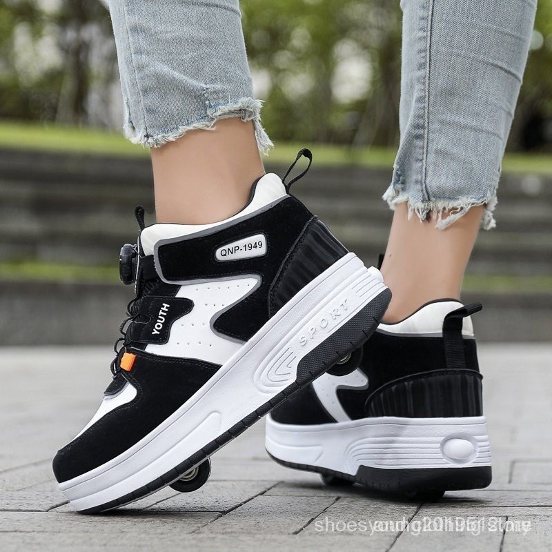 Fast shippng Youth detachable two-wheeled Heelys adults Roller skates ...