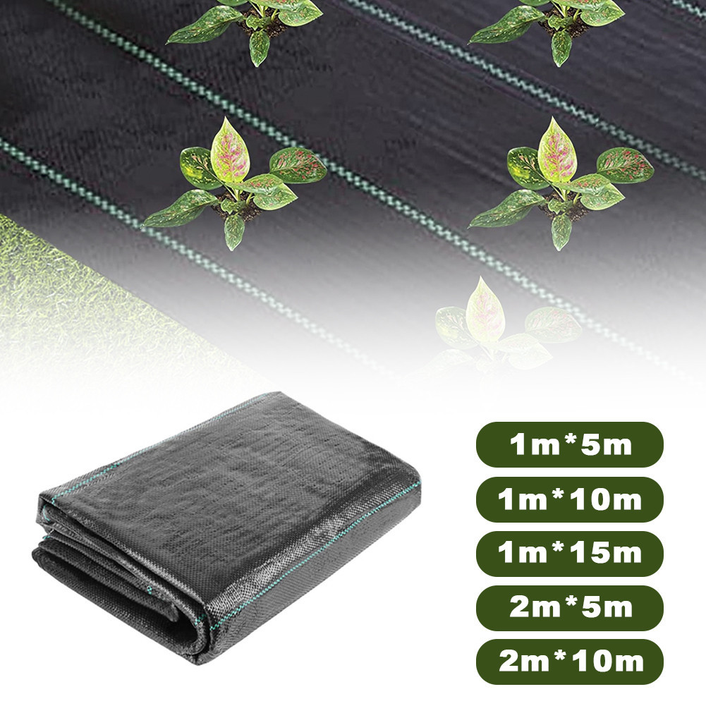 WCIC# Multi-Size Weed Barrier Landscape Fabric, Black Weed Block For ...