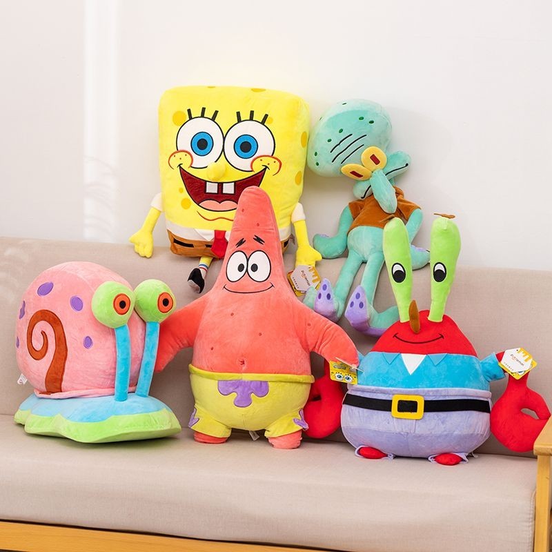 Cartoon SpongeBob SquarePants Doll Pie Star Doll Octopus Brother Doll ...
