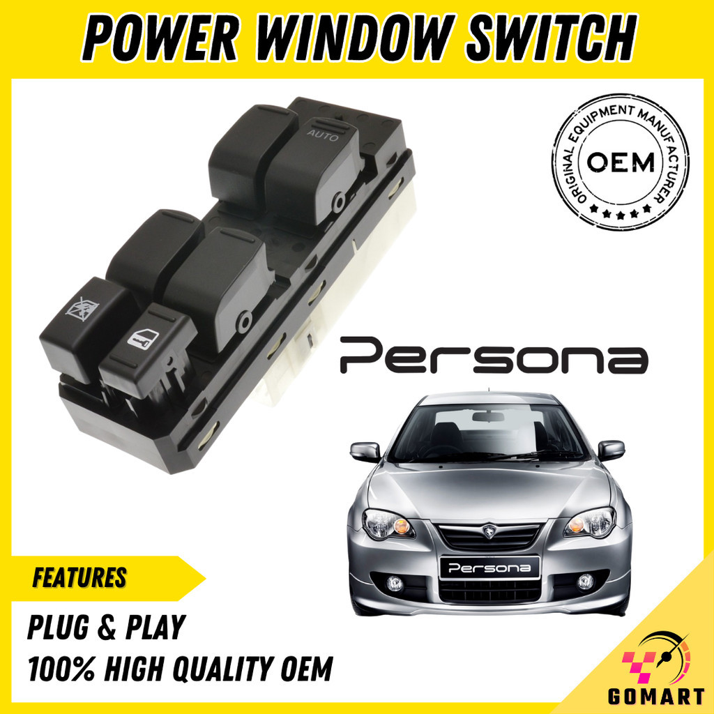 PROTON PERSONA POWER WINDOW Main Master Switch Button Socket Suis ...
