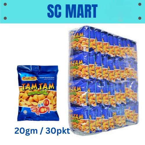 [SC] Snek ku Tam Tam Crab Snack 20g x 30 pcs | Shopee Malaysia