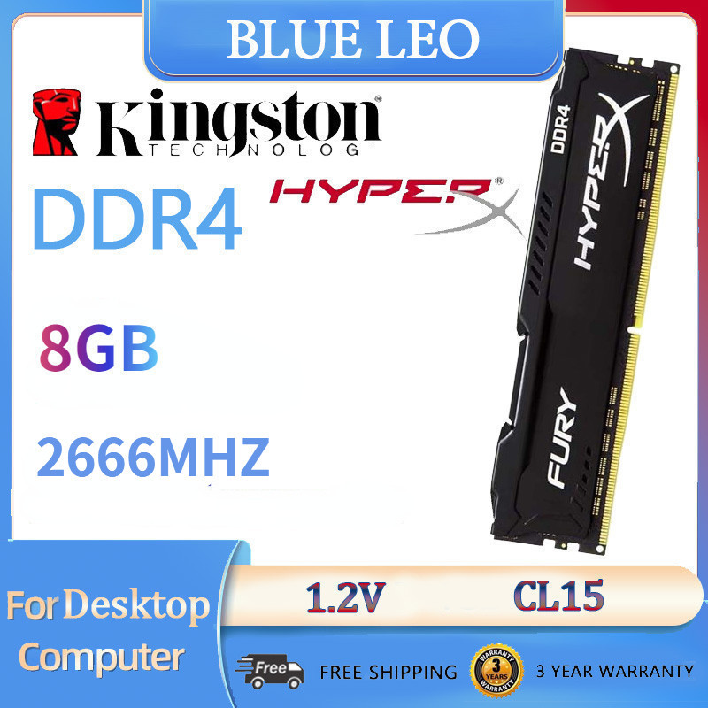 Kingston Hyperx 8GB DDR4 RAM 2666MHZ Desktop RAM DDR4 DIMM for PC ...