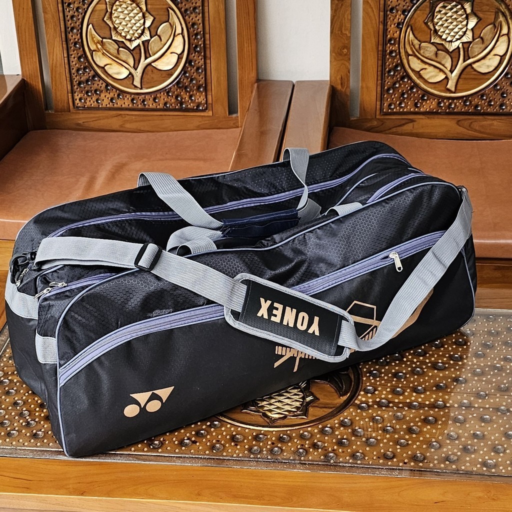 Themo Jumbo Waterproof 2-Compartment Shoulder Sling Tennis Badminton ...