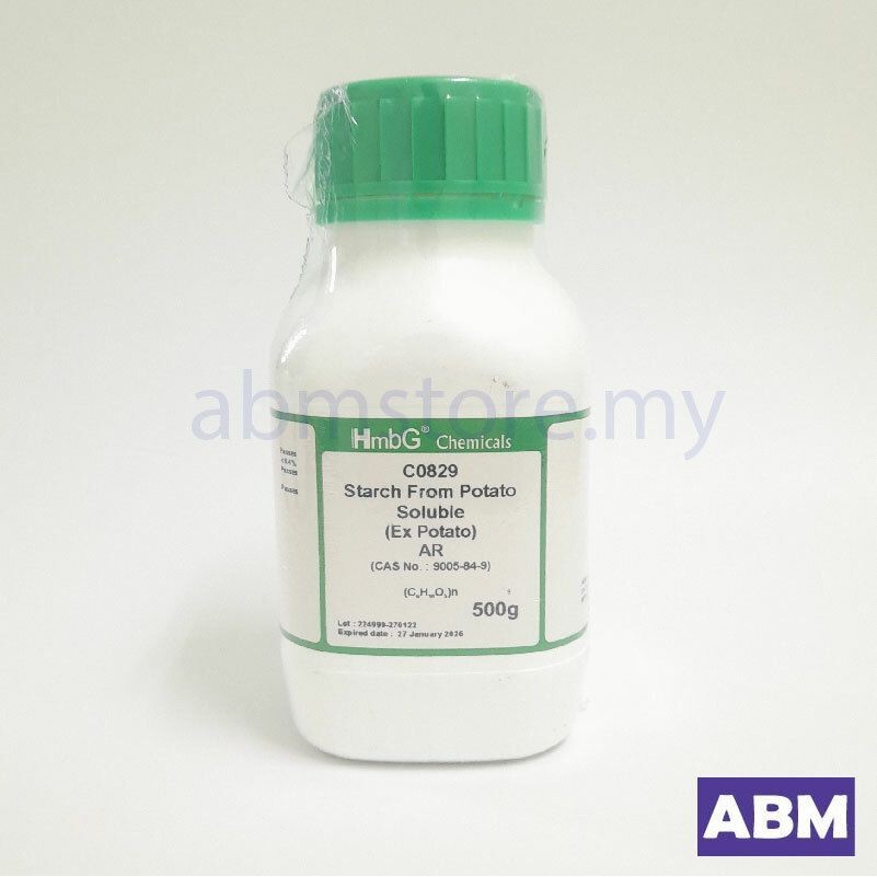 Starch From Potato Soluble (Ex Potato) AR, HmbG (500g), CAS No 9005-84 ...