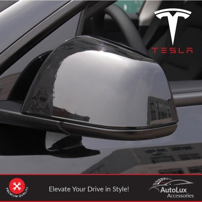 Tesla Model 3 / Model Y Carbon Fiber Side Mirror Cover | Shopee Malaysia