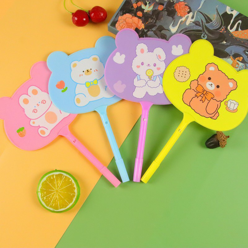 Assorted Fan Pen Cute Cartoon Pen Kipas | Shopee Malaysia