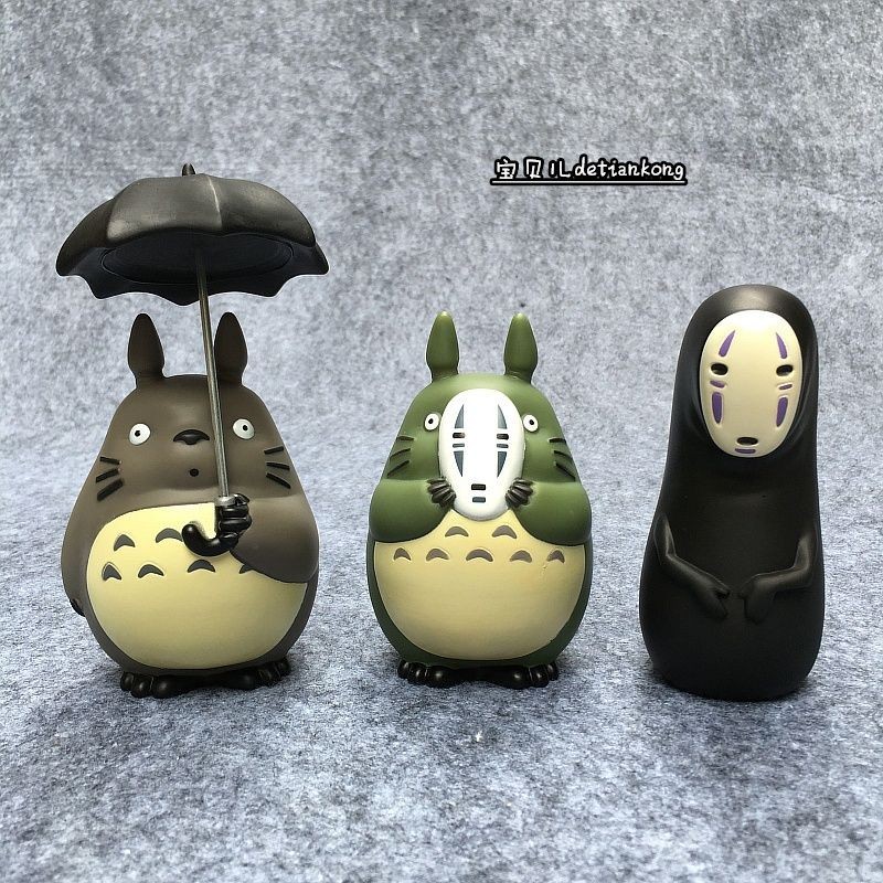 My Neighbor Totoro Ornaments Hayao Miyazaki Doll Faceless Male Desktop ...