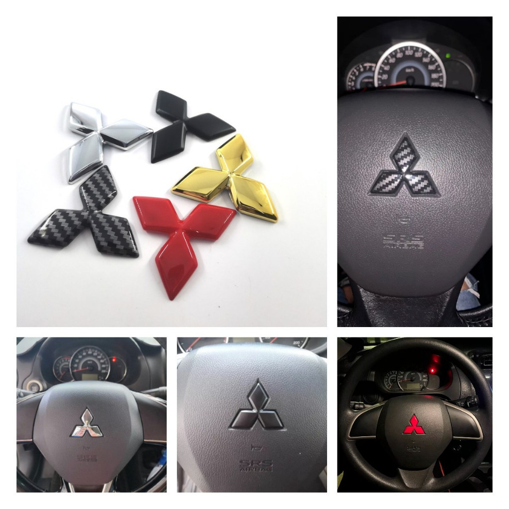 1 x abs logo steering wheel emblem sticker for | Shopee Malaysia
