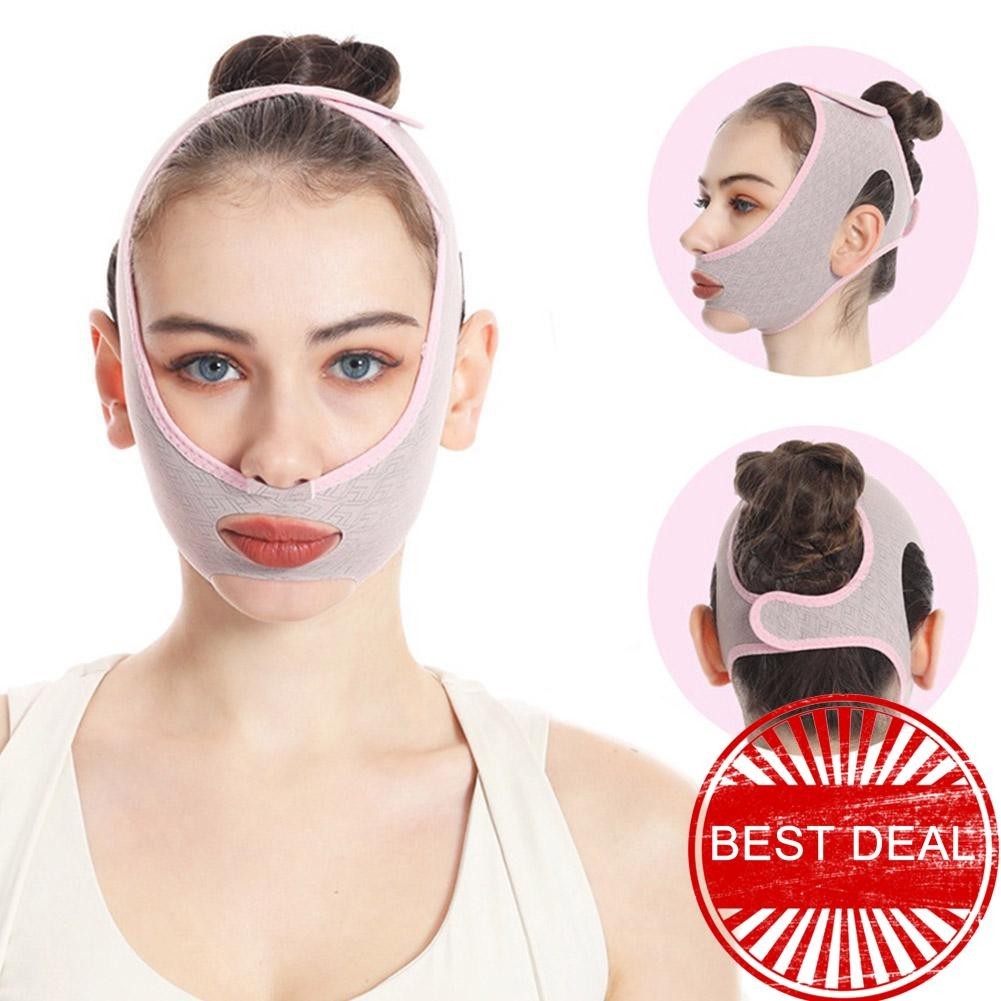 Reusable Vline Mask For Facial Slimming V Face Mask Lift Belt | Shopee ...