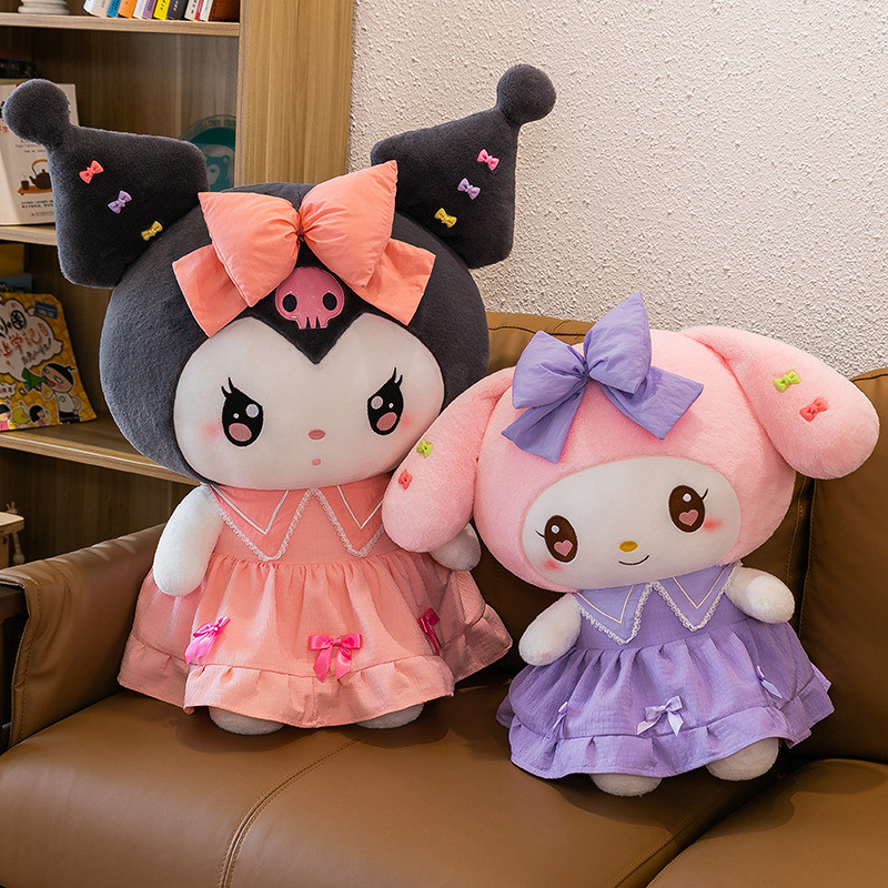 Cartoon Sanrio Kuromi Princess Dress Series Plush Toy Lovely Anime My ...