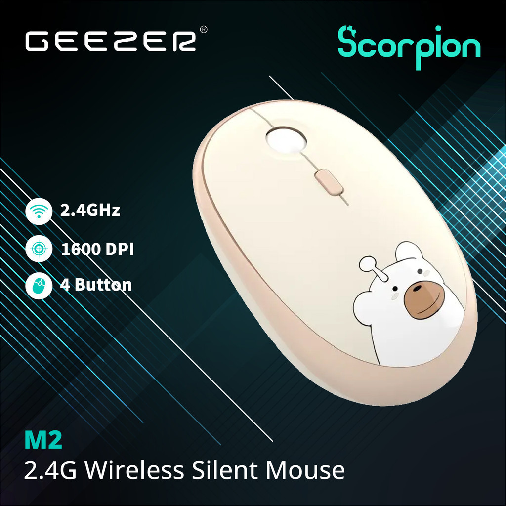 Geezer M2 2.4GHz Wireless Silent Mouse | Shopee Malaysia