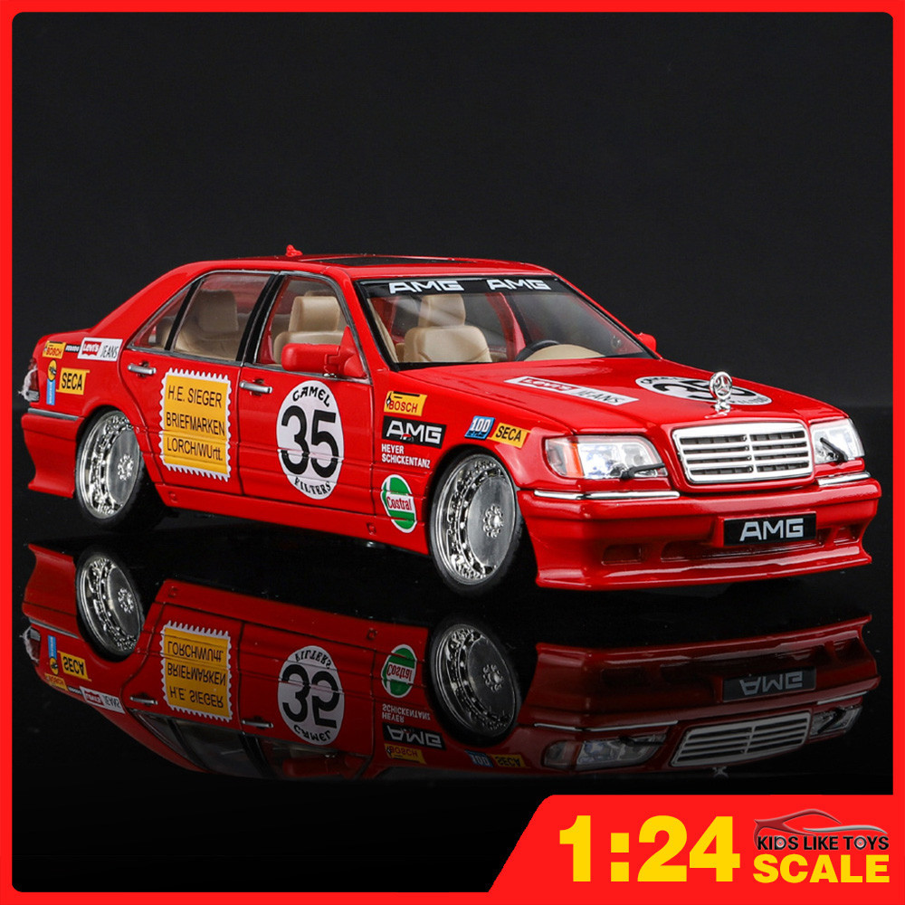 KLT 1:24 Benz W140 320SEL Modified Version Metal Alloy Toys Car Model ...
