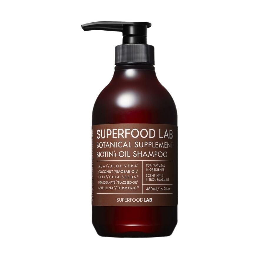 Superfood Lab Biotin Plus Oil Shampoo 480ml | Shopee Malaysia