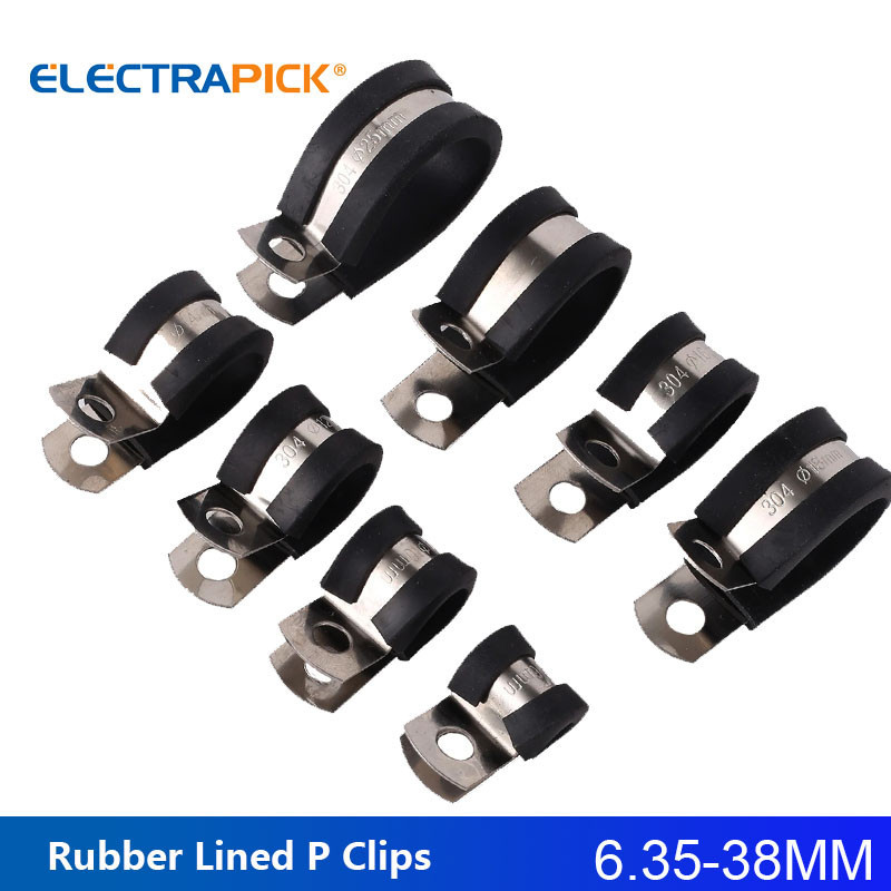 Electrapick High Quality Rubber Lined P Clips R-type Pipe Clamp Cable ...
