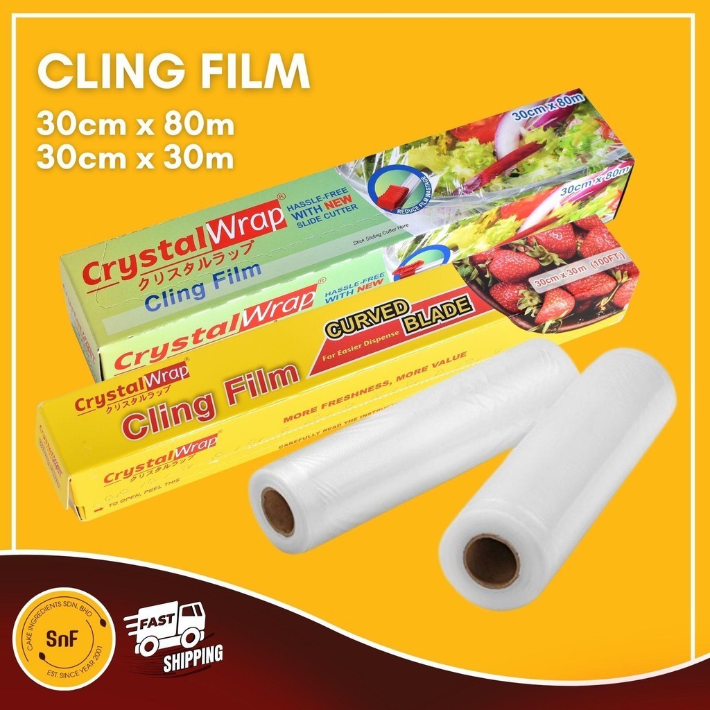 Wrapping Plastic Crystal Wrap Plastik Tutup Makanan Cling Wrap Plastik ...