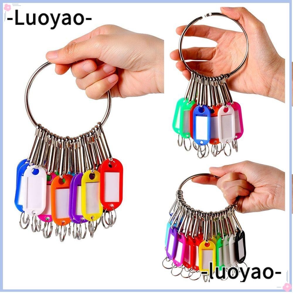 LUOYAO1 10/20/30/40 Pieces Key Ring, Transparent Window With Number ...