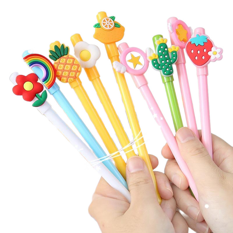 Cute Aesthetic Cartoon Character Fruit Pen/Gel Pen Stationery Office ...