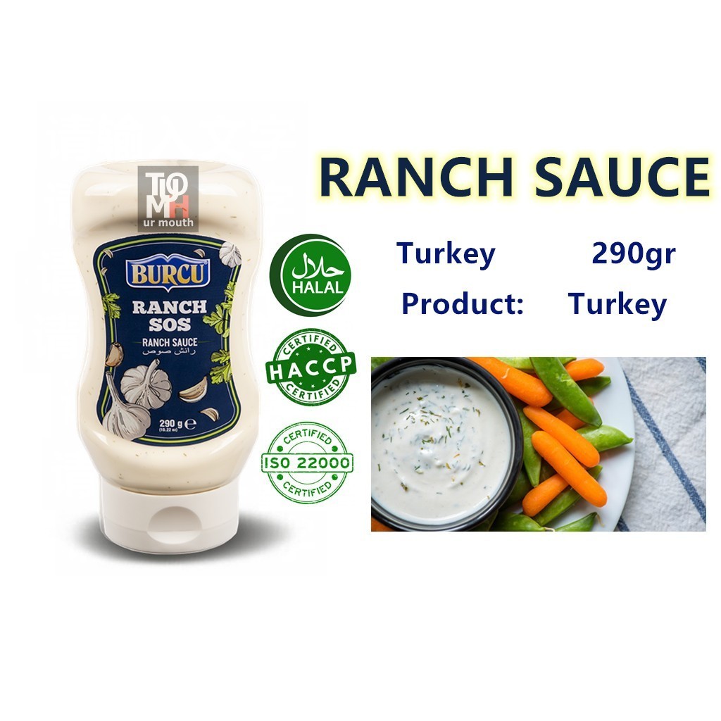 290gr BURCU Ranch Sauce/ Sos Ranch/ Dressing/ Spread/ Sos Celup Dan ...