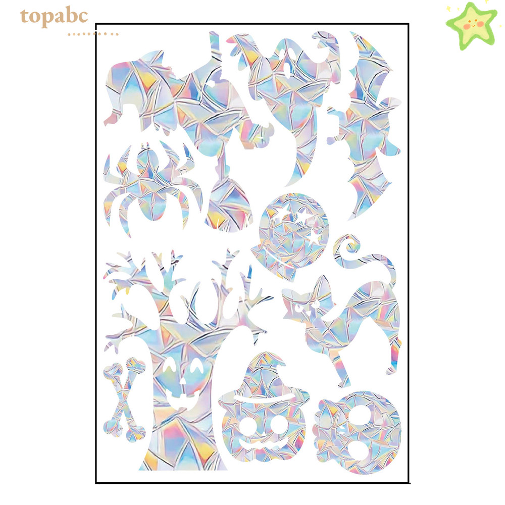 TOPABC 6/10/11/12 pcs Anti Collision Window Stickers, Reusable No ...