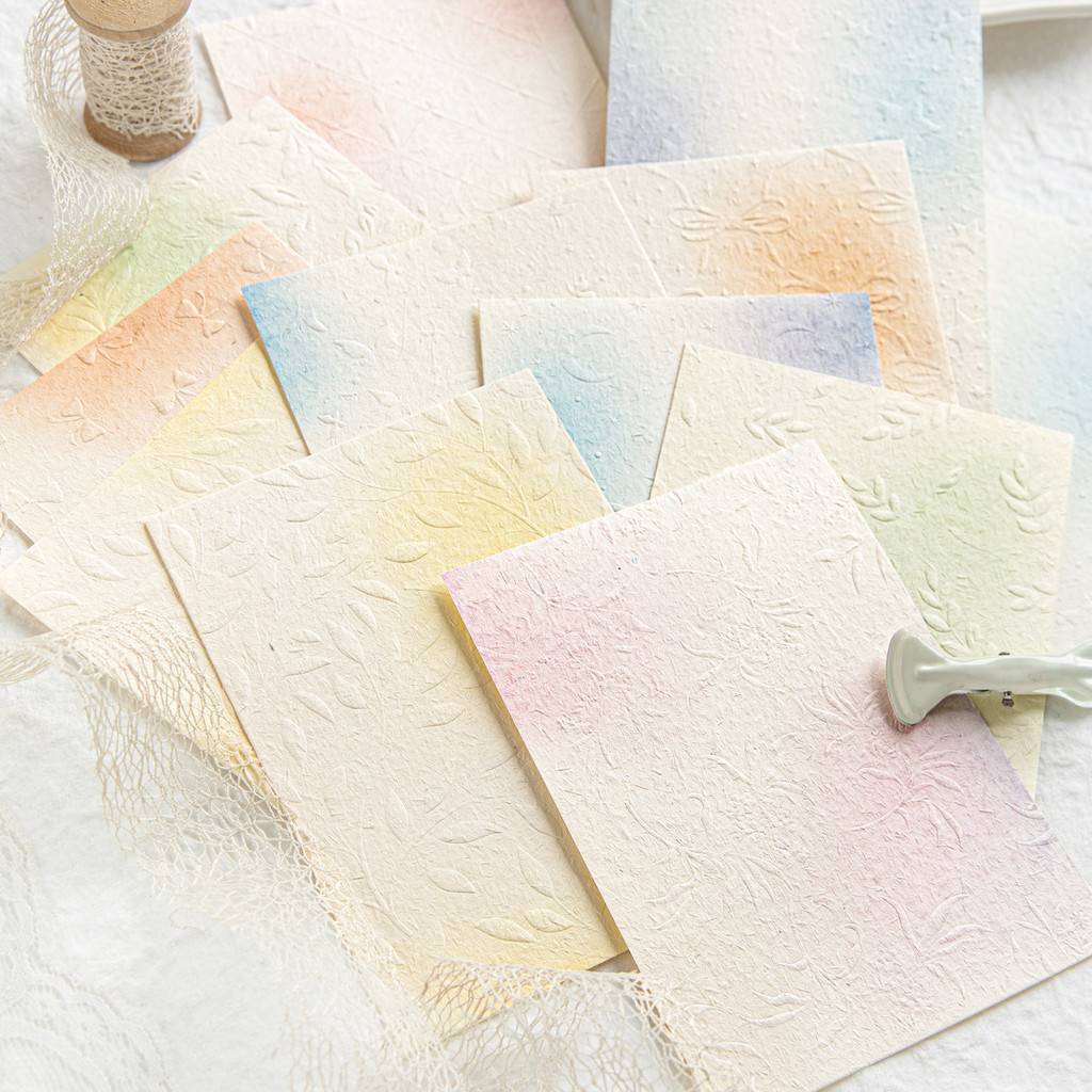 23 Pcs/pack Scrapbook Paper and Embossed Textured Paper Assorted Set ...