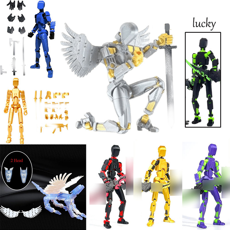 Robot Lucky 13 Action Figure 3d Printer Dummy Titans Doll Movable Joint ...