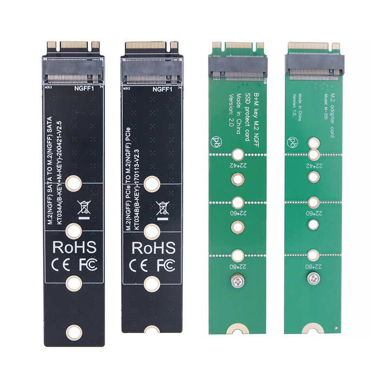 M.2 NGFF NVME AHCI PCIE Interface Riser Card Male to Female M2 SSD ...