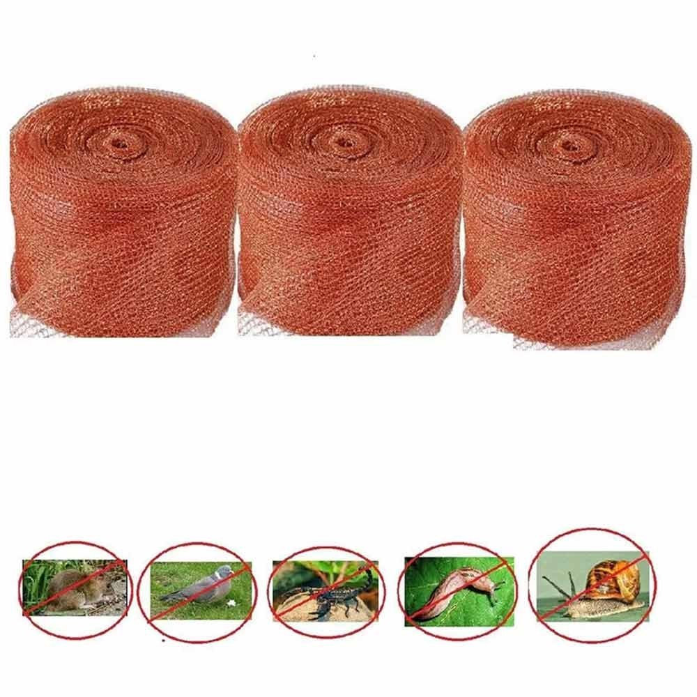 10M Pure Copper Mesh Knitt Soffit Mesh Rodent Slug Snail Rat Control ...