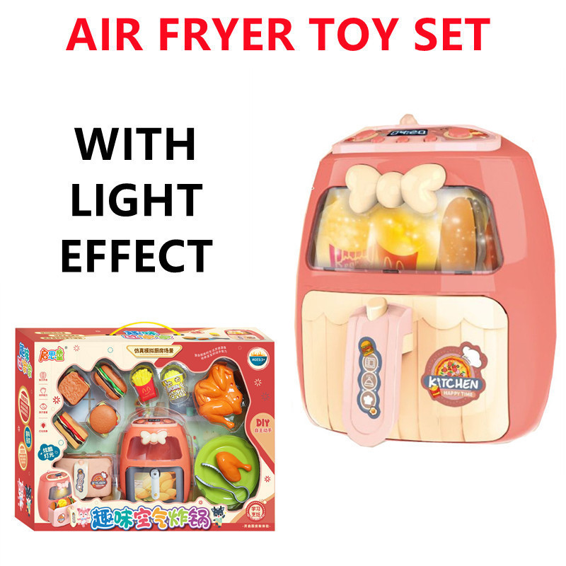 99232 Air Fryer Toy Set Fun Kitchen Pretend Play Simulation With Light ...