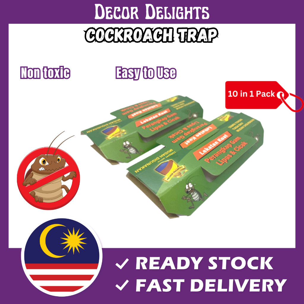 Perangkap Gam Lipas & Cicak/ 壁虎蟑螂屋 /Cockroach And Lizard Extra Strong ...