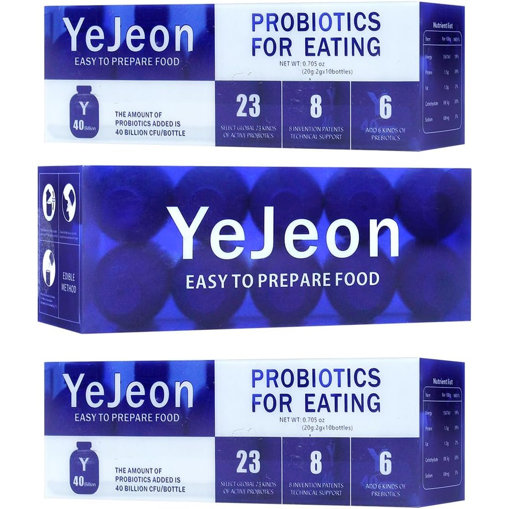 YeJeon Probiotics 40 Billion CFU - Organic Prebiotic - Improves Immune ...