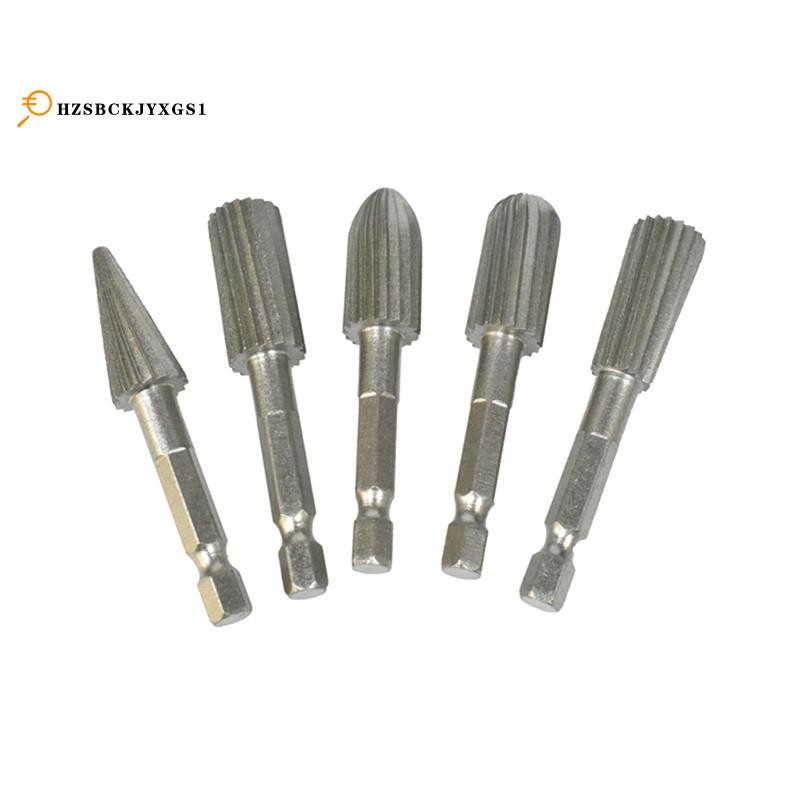 5Piece Hexagonal Handle Electric Grinding Head Titanium Plated Hardware ...