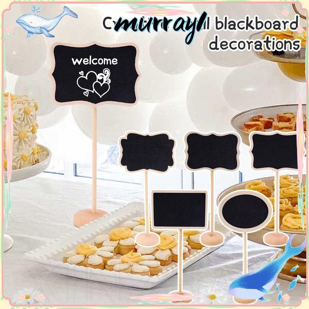 MURRAY1 Wood Message Board, Labels Wooden Message Sign Board, Table ...
