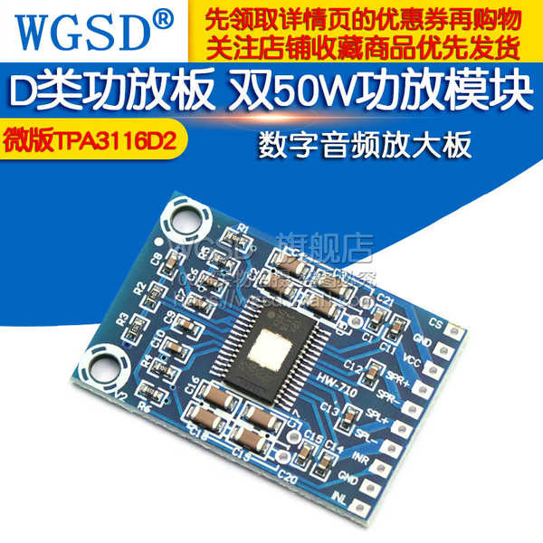 Micro Version TPA3116D2 Digital Audio Amplifier Board Class D Power ...