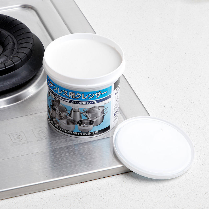 Japanese Stainless Steel Cleaning Cream Kitchen Wipe Pot Bottom Black ...