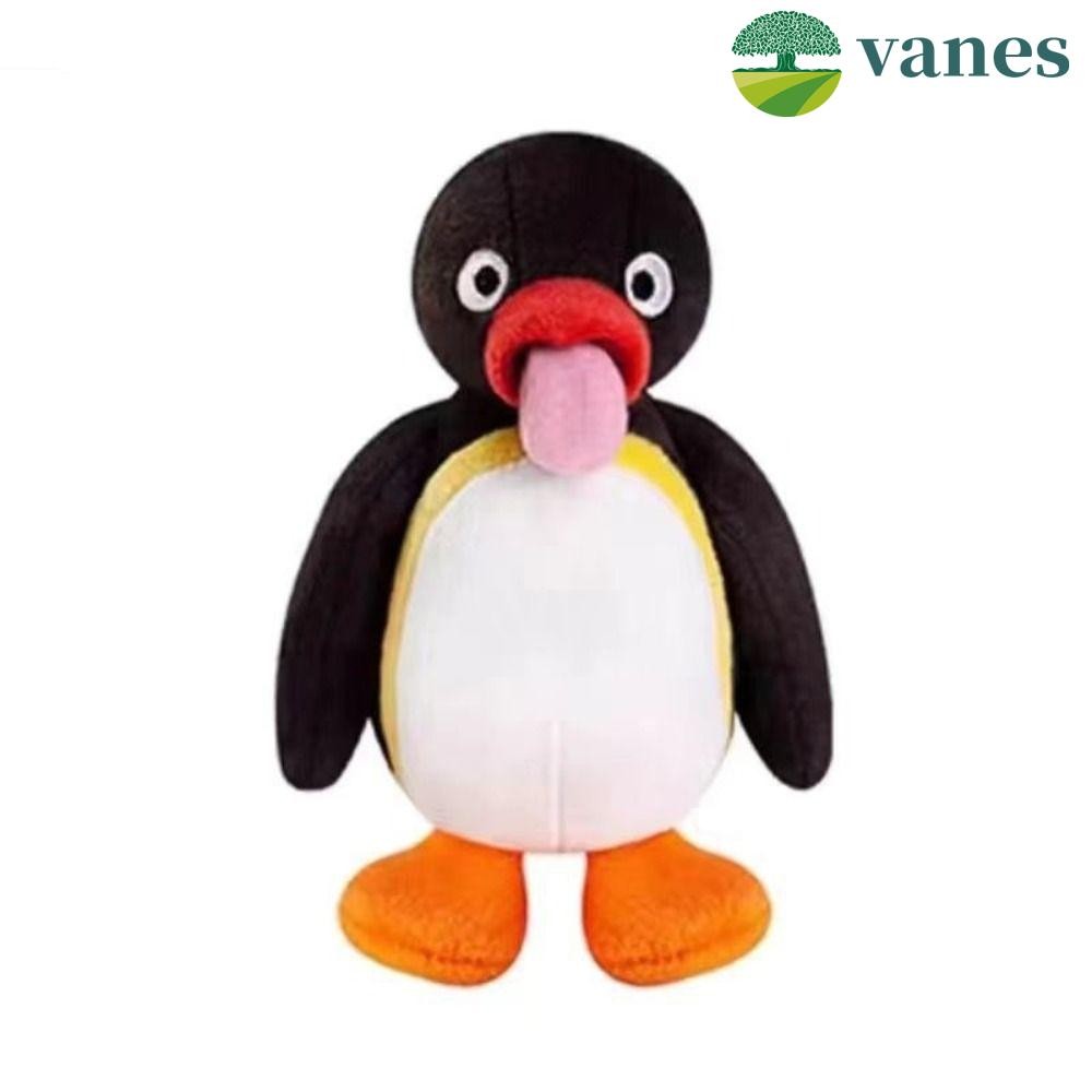 NAESV Stuffed Penguin Doll, Cartoon Tongue Out Pingu Plush Toys, Funny ...