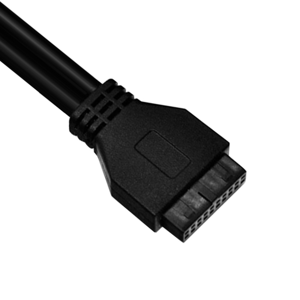 PC Case 20Pin to 2 Port USB 3.0 Front Panel Cable Adapter with Fixed ...
