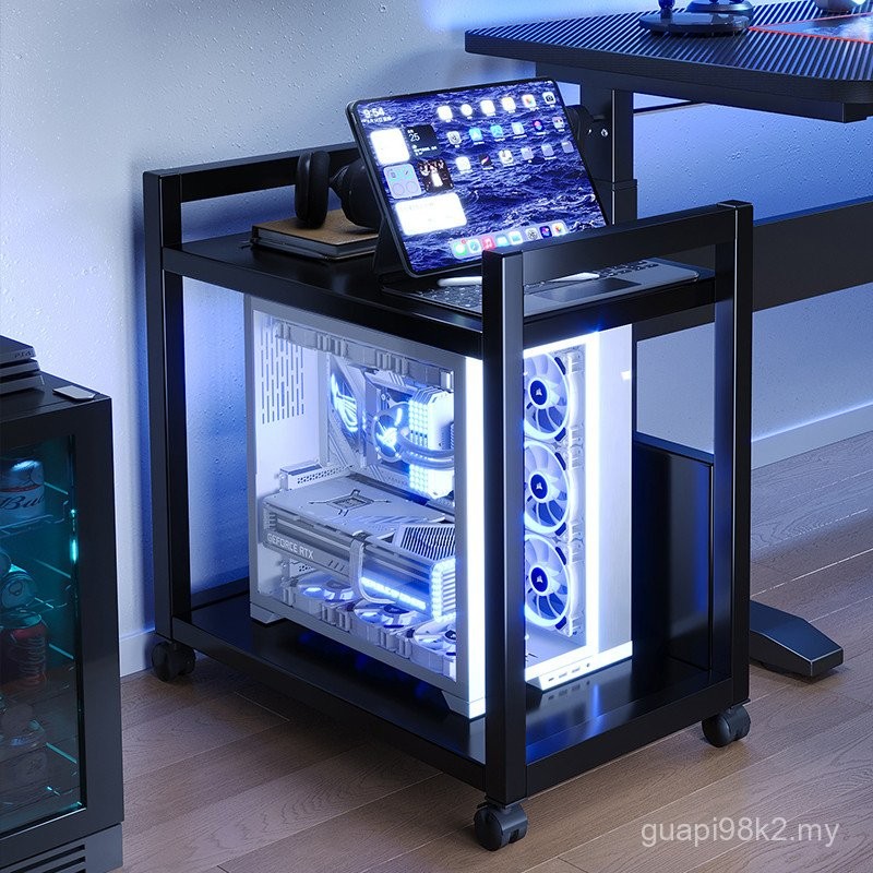 Gaming Room Computer Host Bracket Multi-Layer Movable Chassis Base ...