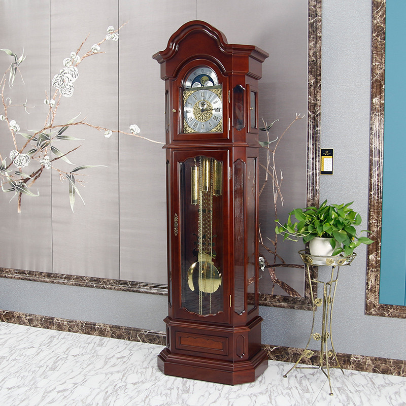 Jam Lantai Mekanikal Kayu Pepejal Gaya Eropah Gaya Retro Jam Besar Jam ...