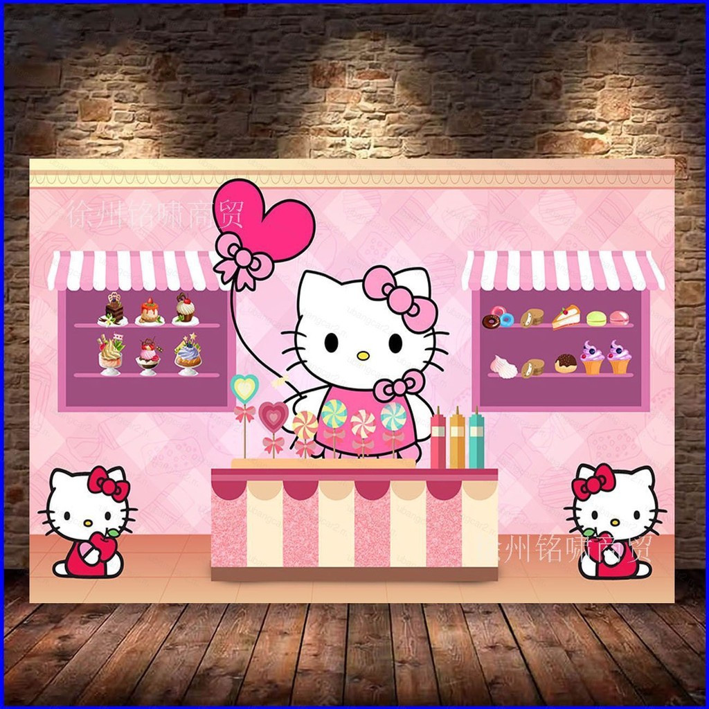 Kira Sanrio Hello Kitty Theme decoration Celebrate birthday Party Photo ...
