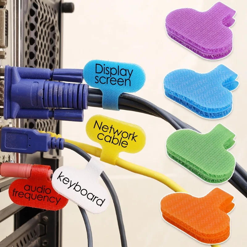 20PCS Cable Labels Easy Write Nylon Wire Tags For Organizing And ...