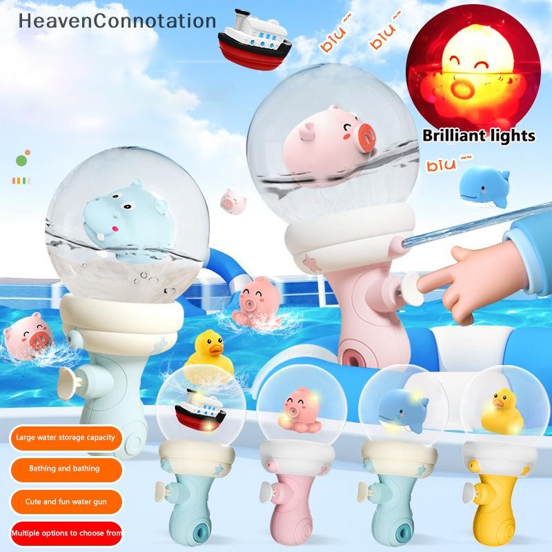 [HeavenConnotation] Water Light Cartoon Machine Bath Splashing Toys For ...