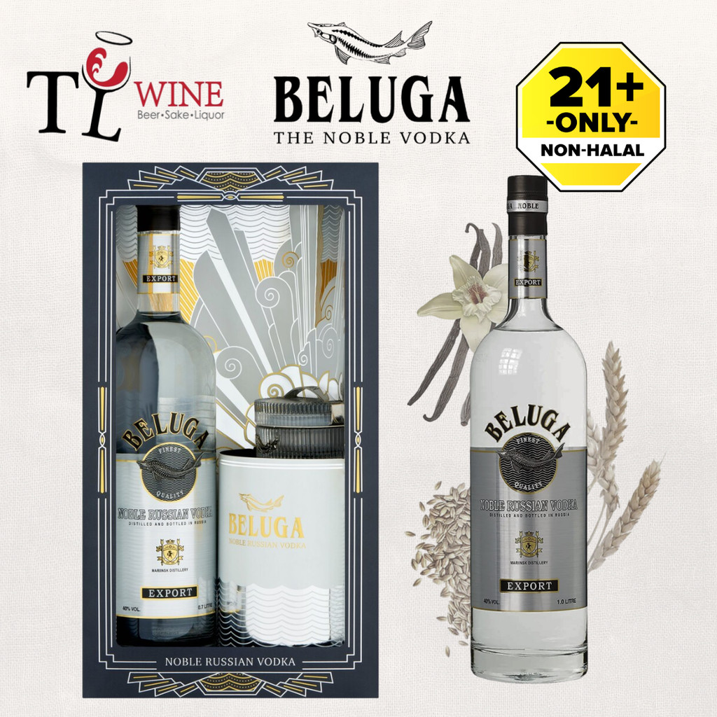 Beluga Noble Russian Vodka Caviar Gift Set 700ml Alc: 40% 100% Original ...