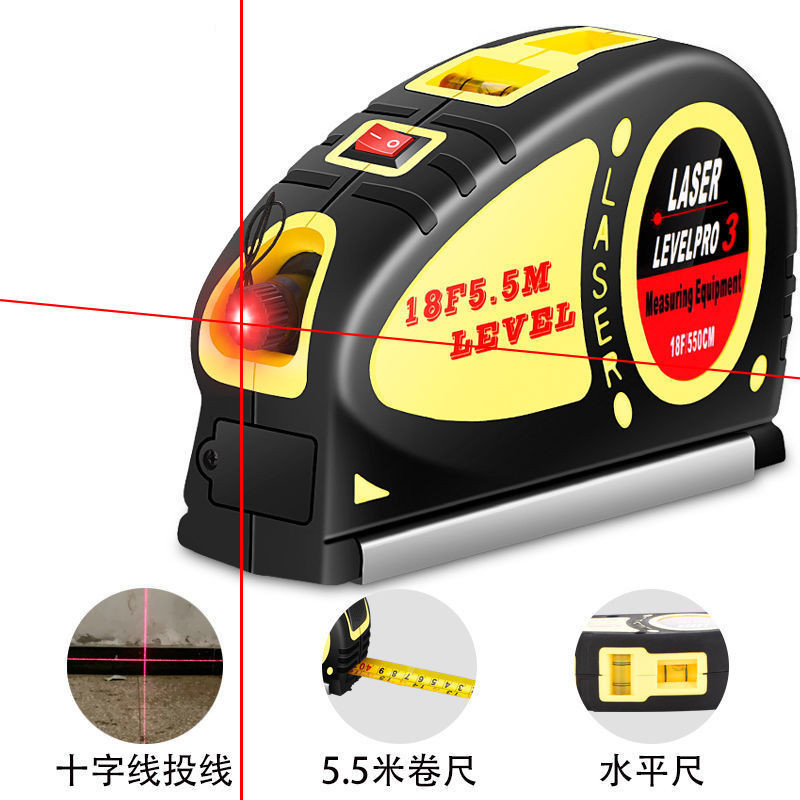 Official Laser Level Infrared Measuring Tape Spirit Level Mini High ...
